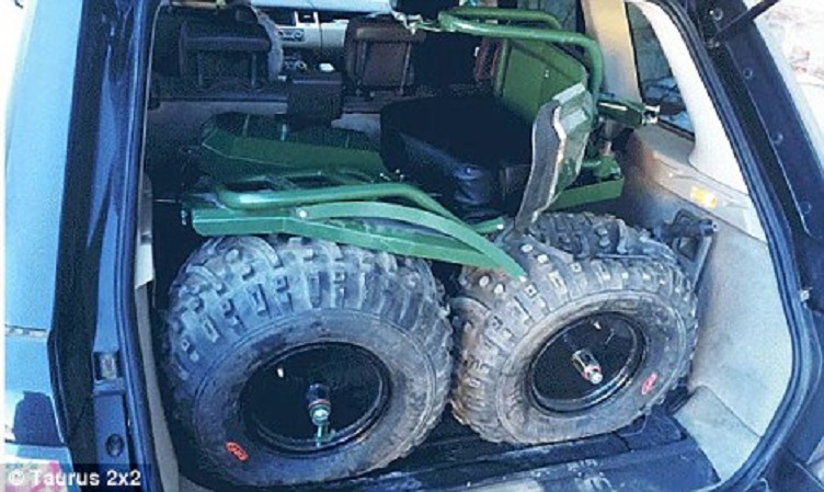 Video: Skladací motocykel z Ruska - Taurus 2x2! | Autobazar.EU