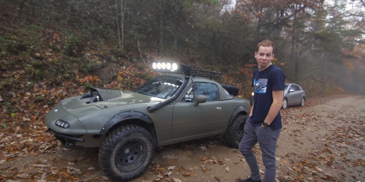 VIDEO: Mazda MX-5 upravená do terénu! Zábava v lese po japonsky ...